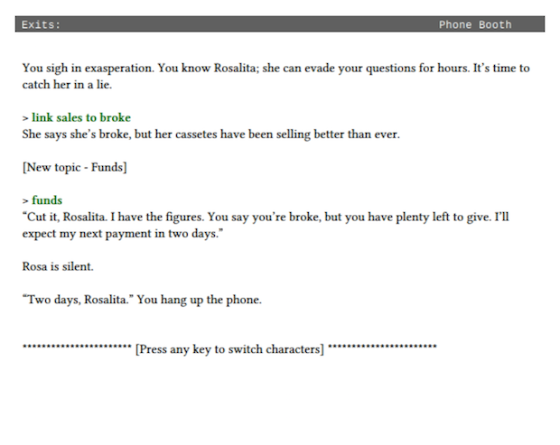 Mailbag: Deep Conversation – Emily Short's Interactive Storytelling