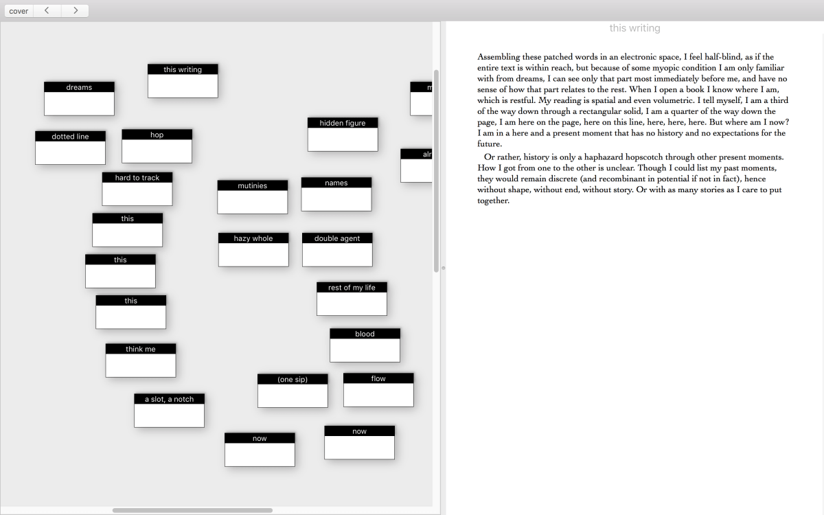 Patchwork Girl (Shelley Jackson) and Spatial Hypertext – Emily Short's ...